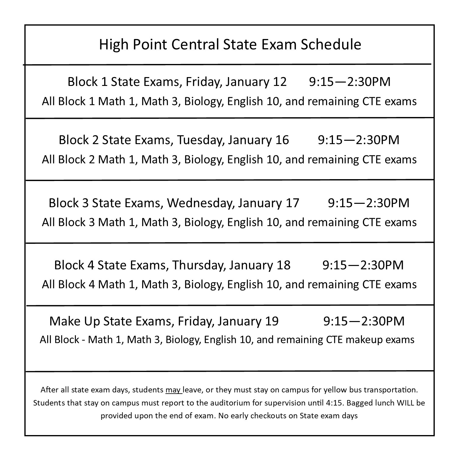 Principal’s Bison Bulletin – State Testing – Mr. Hettenbach's Weekly ...